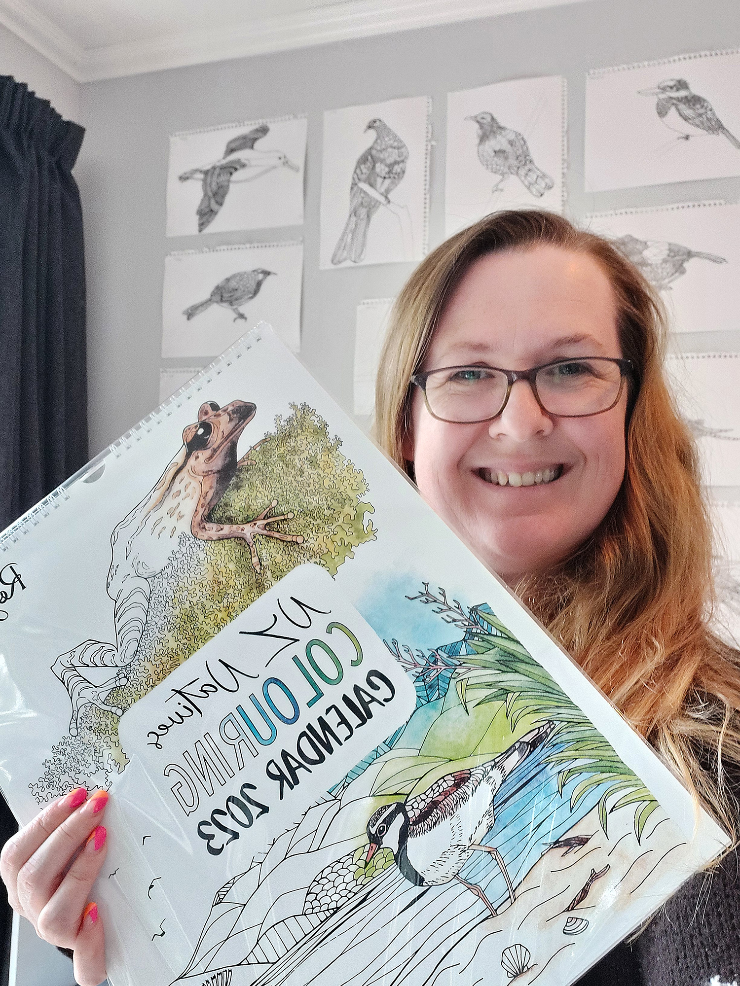 NZ Natives Colouring Calendars 2023 - Penny Royal Design